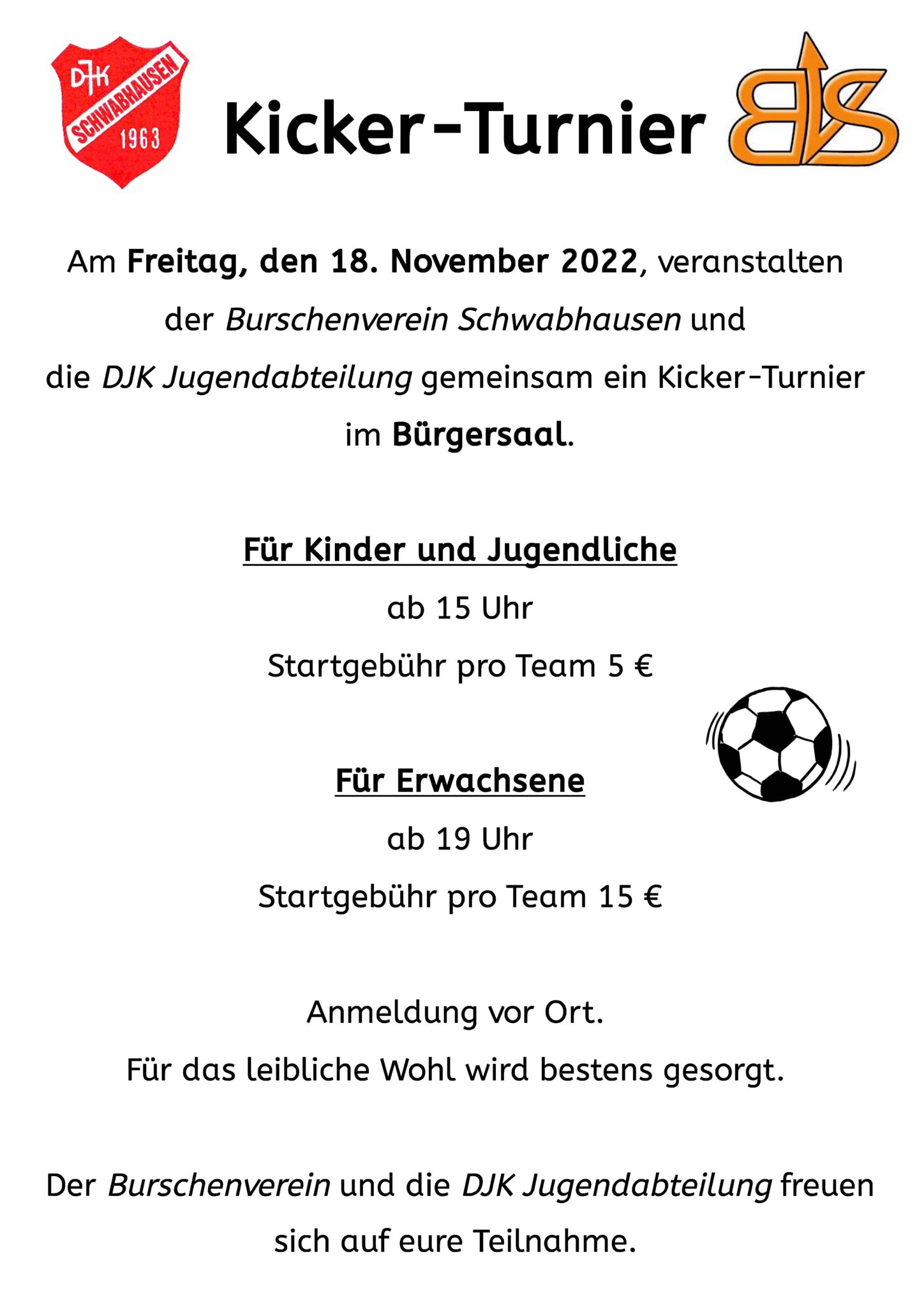 Kicker-Turnier 2022 – DJK Startseite